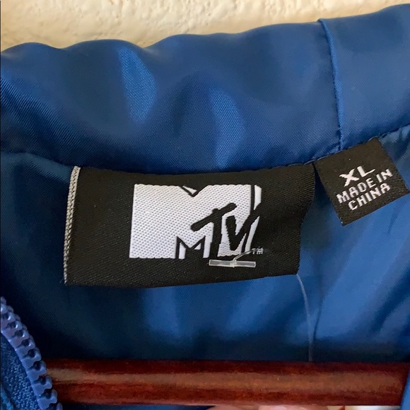 MTV | Jackets & Coats | Vintage 200s Mtv 4 Zip Windbreaker Hoodie ...
